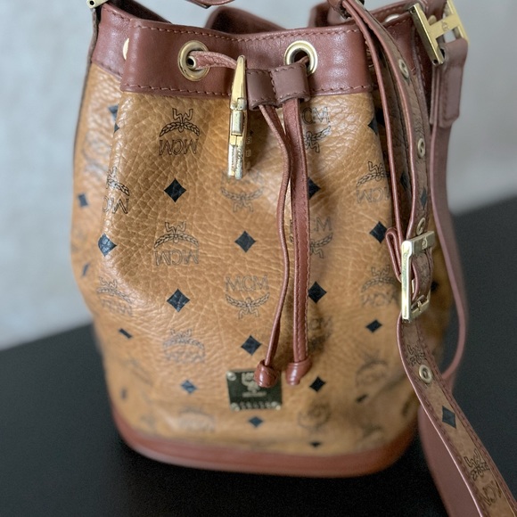 MCM | Bags | Authentic Mcm Drawstring Bucket Bag | Poshmark